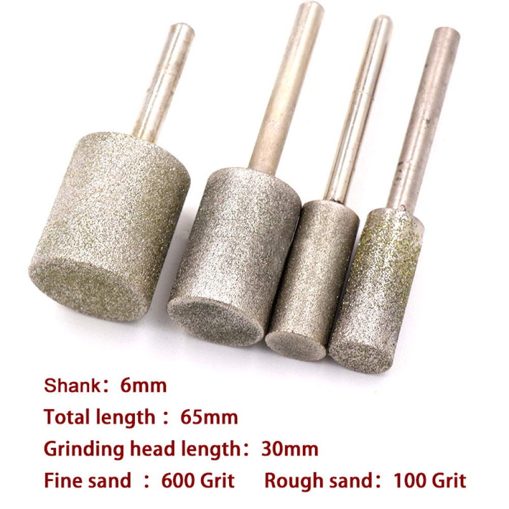 6mm Shank Cylinder Radius End Coated Top 1 (coarse Grit HSS Rotary ...