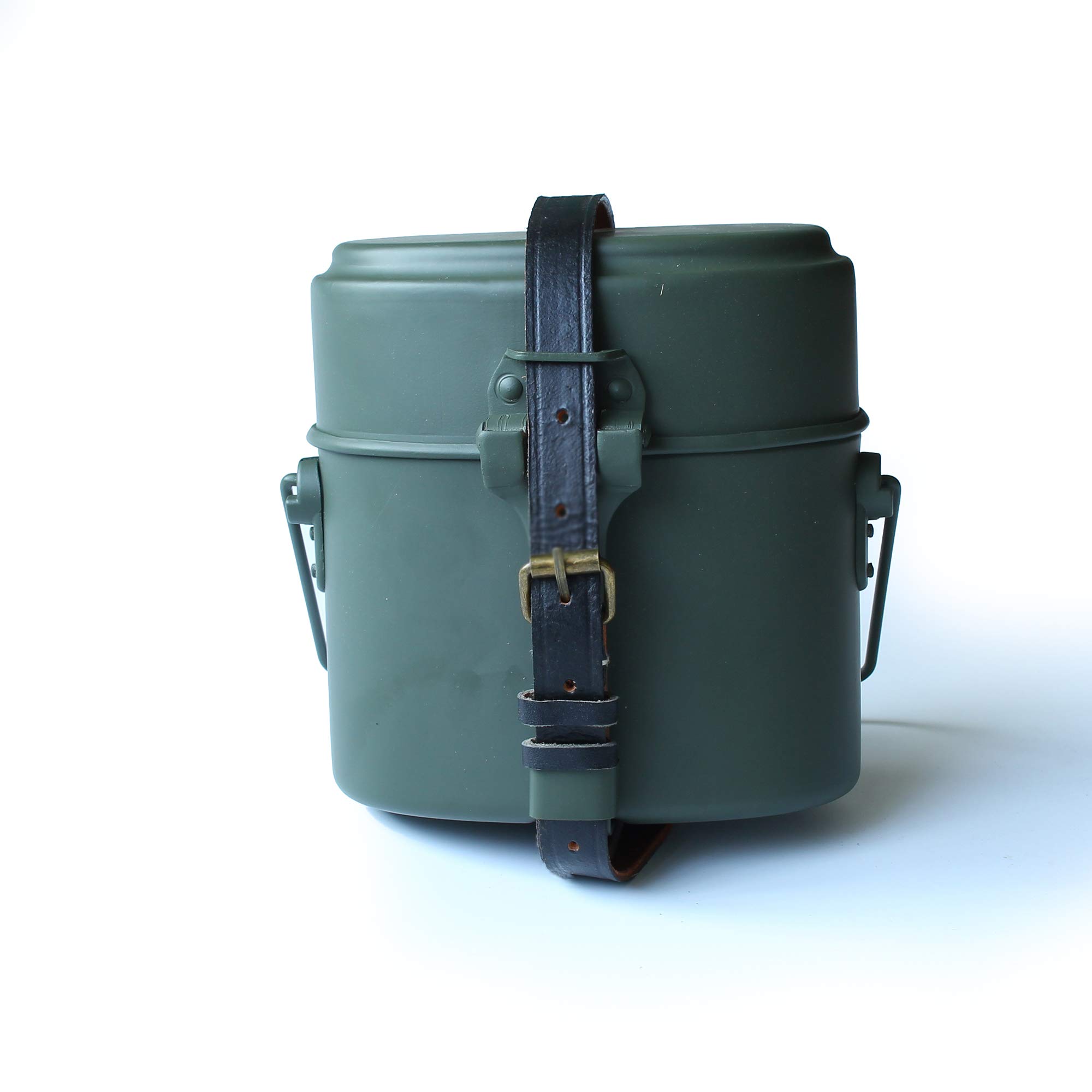 Snapklik.com : Reproduction WW2 German Mess Kit Real Leather Strap