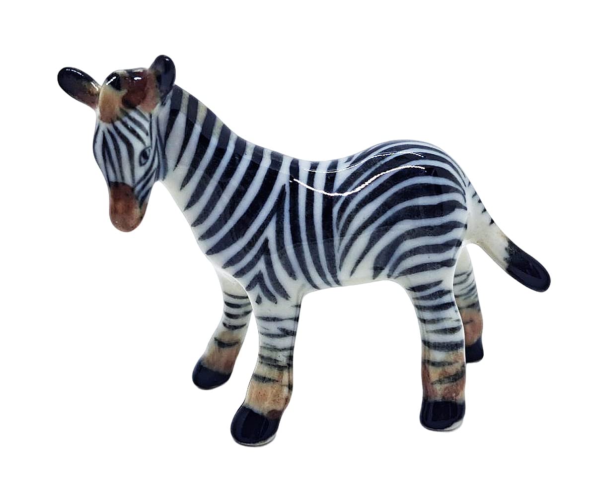 Amazon.com: WitnyStore Tiny 1¾" Long Standing Zebra Figurine ...
