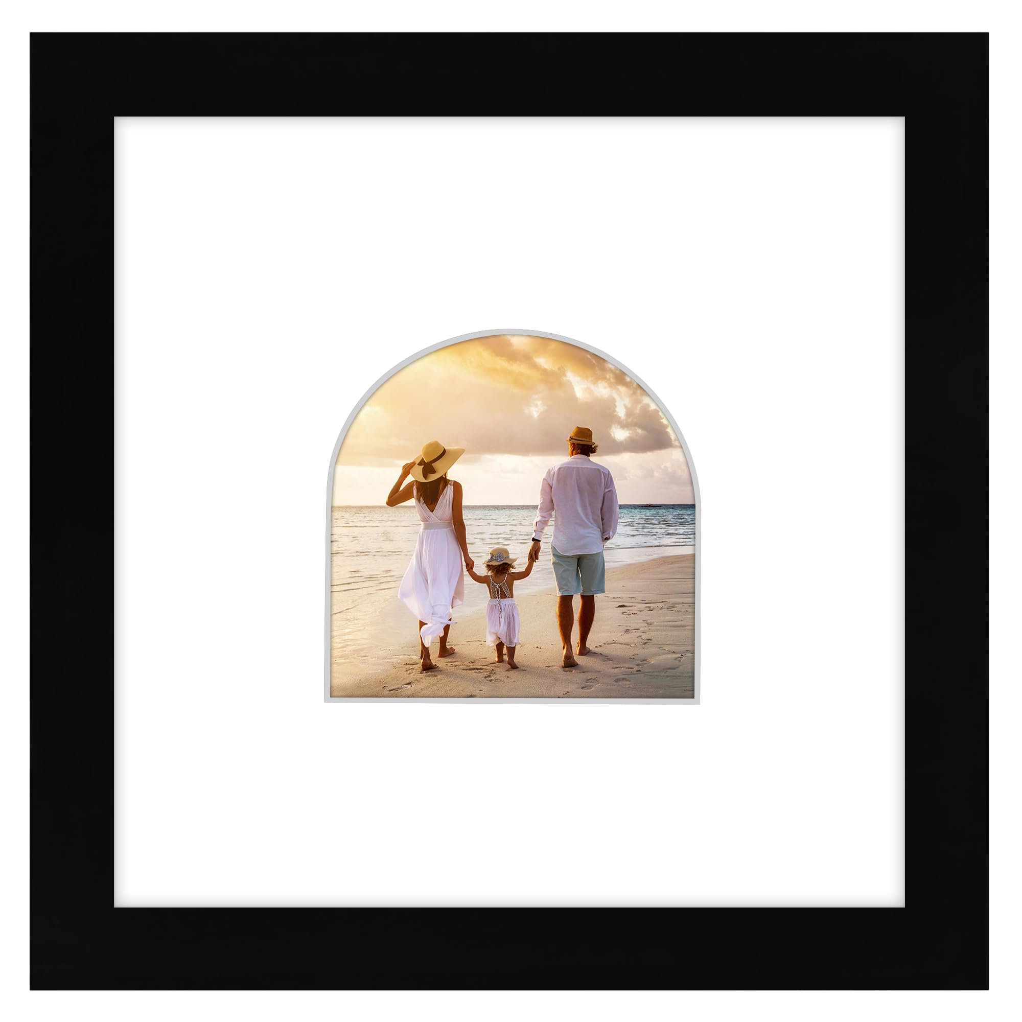 Amazon.com - Americanflat 4x4 Picture Frame with Arch Mat Insert and ...