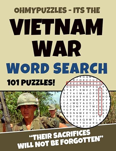 It’s the Vietnam War Word Search: 101 large print enjoyable, easy to ...