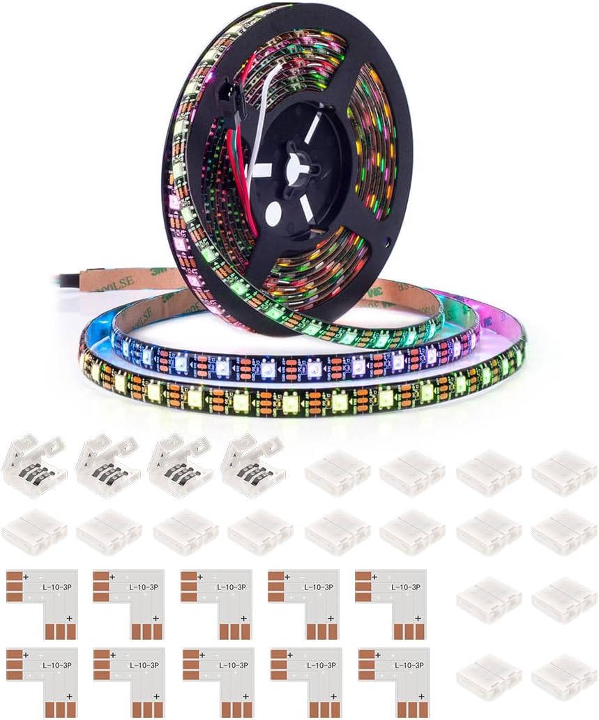 Amazon.com: BTF-LIGHTING WS2812B RGB ECO LED Strip,5050SMD Individual ...