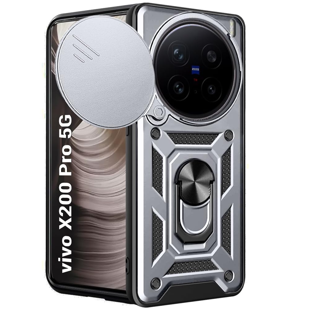 TheGiftKart Tough Armor Bumper Back Cover Case for Vivo X200 Pro 5G ...