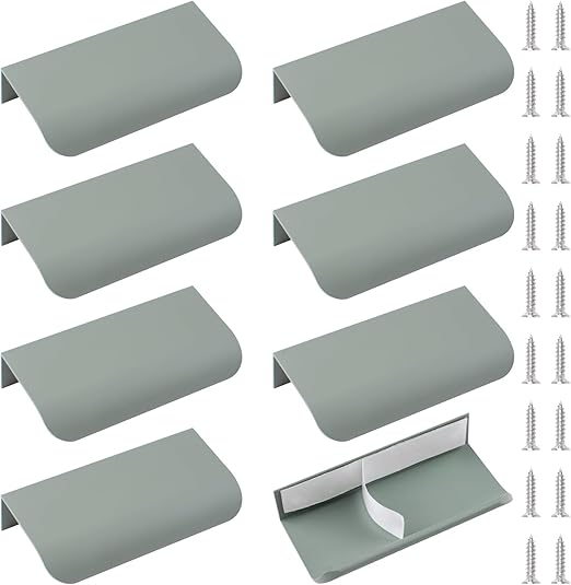MOROBOR Mini Finger Edge Pull, 8pcs Self Adhesive Pulls Modern ...