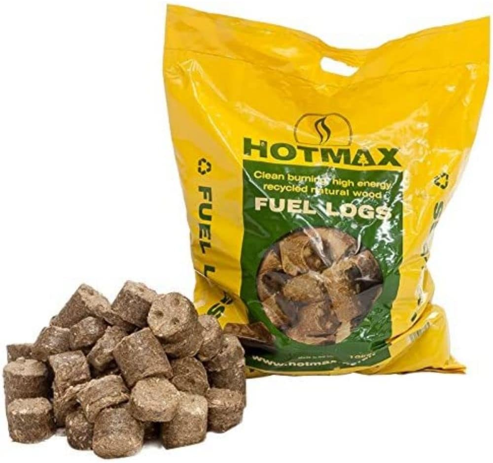 Hotmax Recycled Natural Wood Fuel Logs, 10 kg : Amazon.co.uk: DIY & Tools