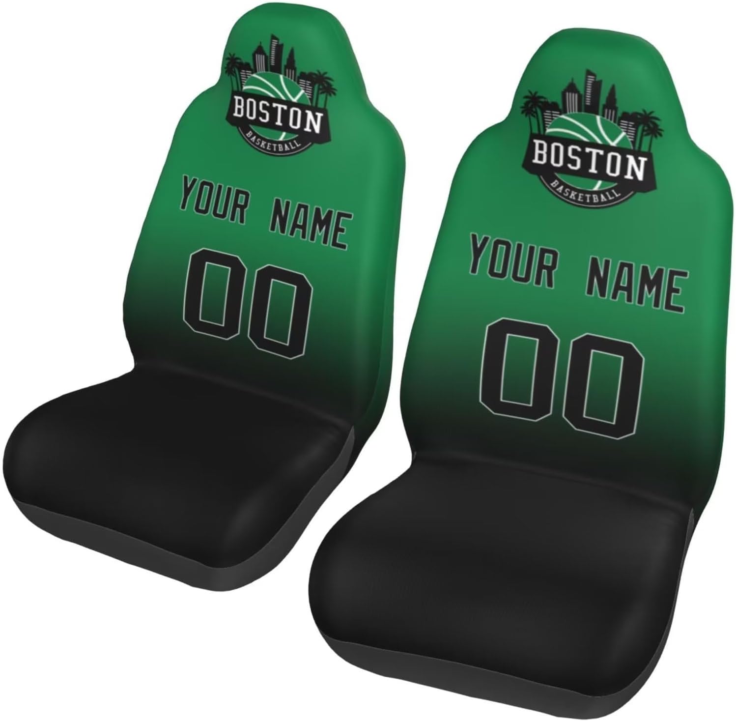 Amazon.com: Boston Custom Car Seat Covers 1PC & 2PC,Personalized ...