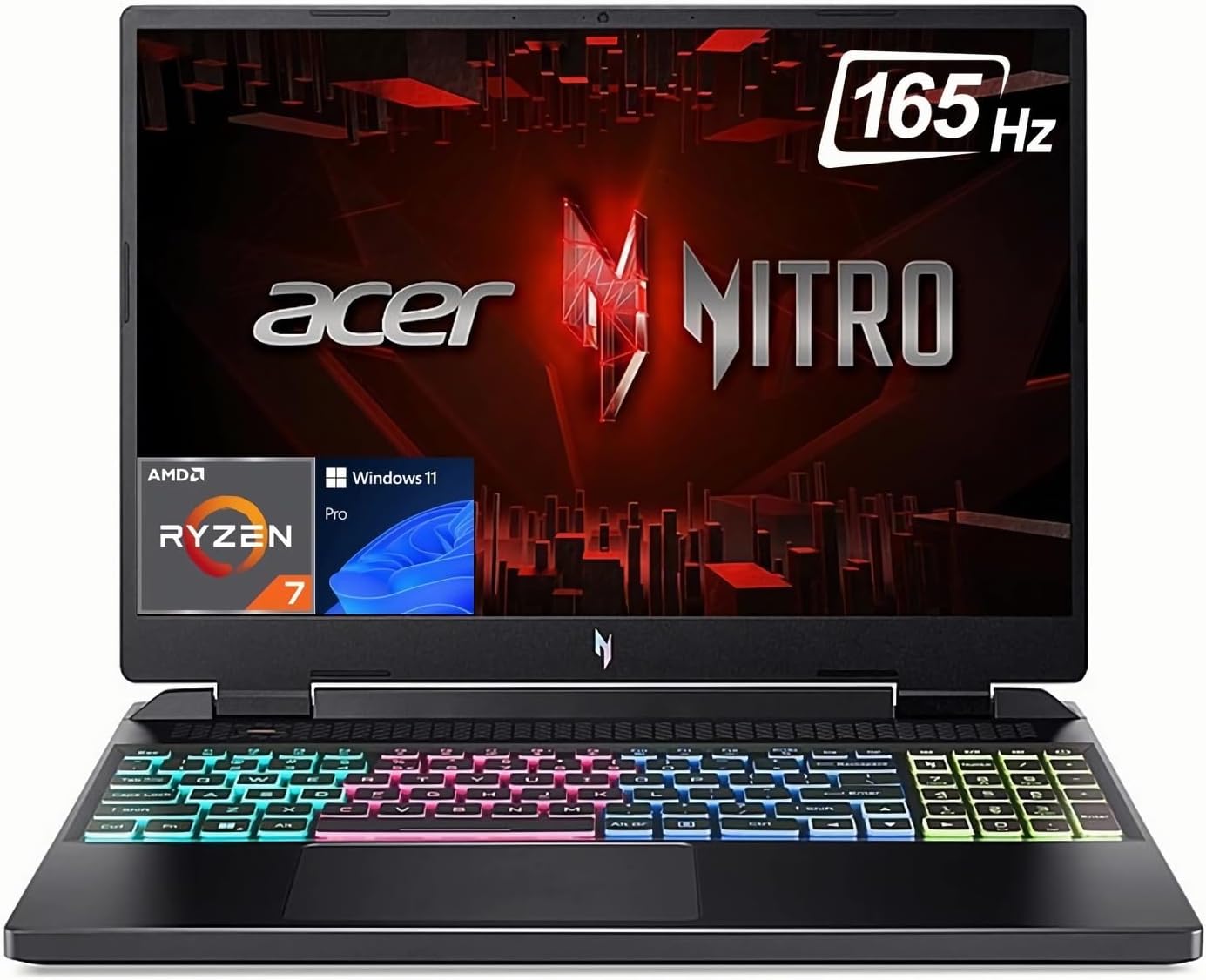 Amazon.com: acer Nitro 16 Gaming Laptop, 16" WQXGA IPS 165Hz Display ...
