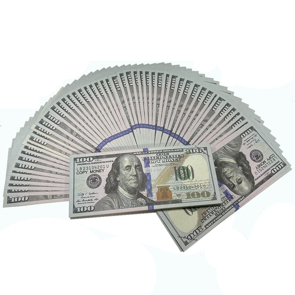 Buy Lefree Copy Money Movie Money 100 Dollar Prop Money Fake Money ...