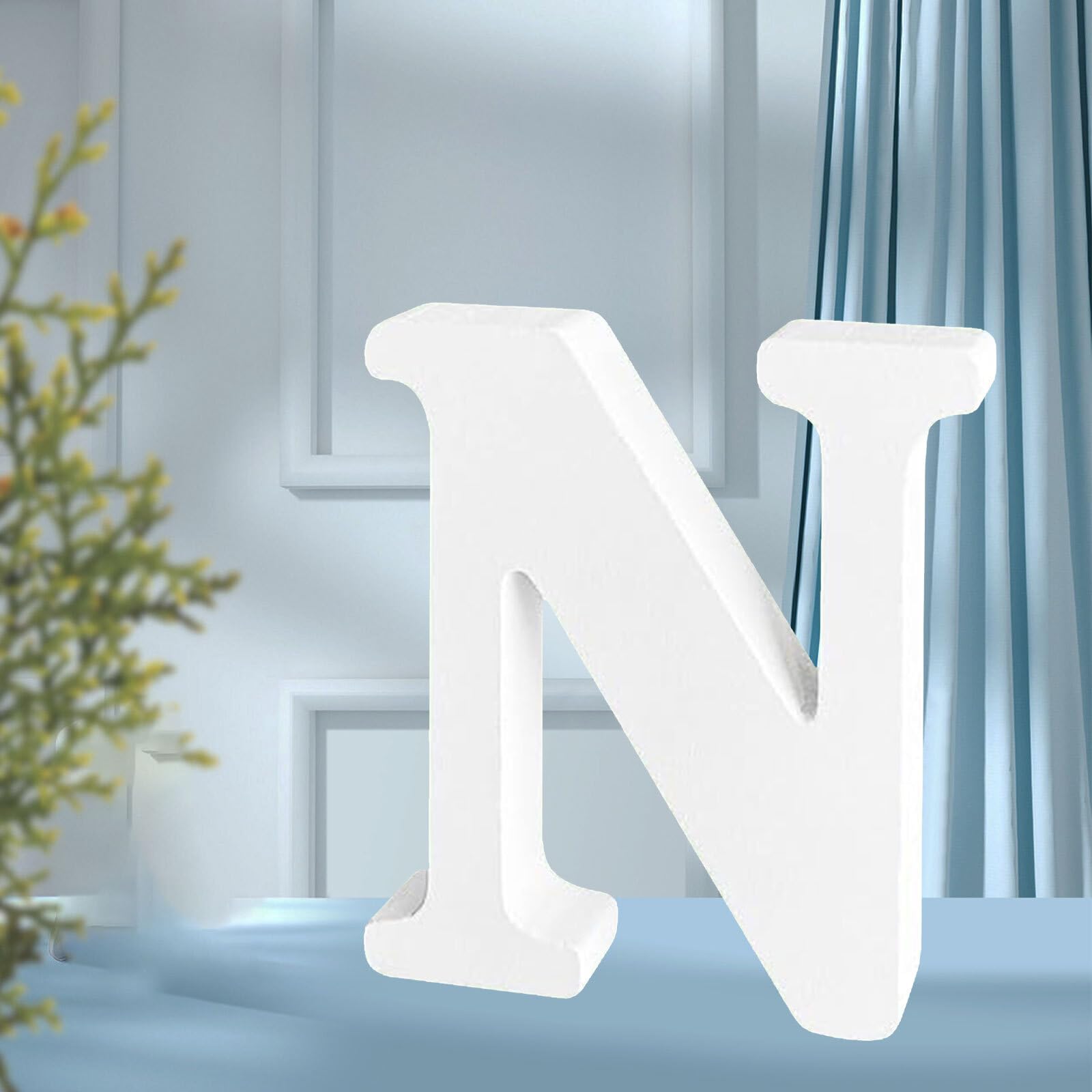 Snapklik.com : 6 Inch N White Wood Letters,Unfinished Wood Letters For ...