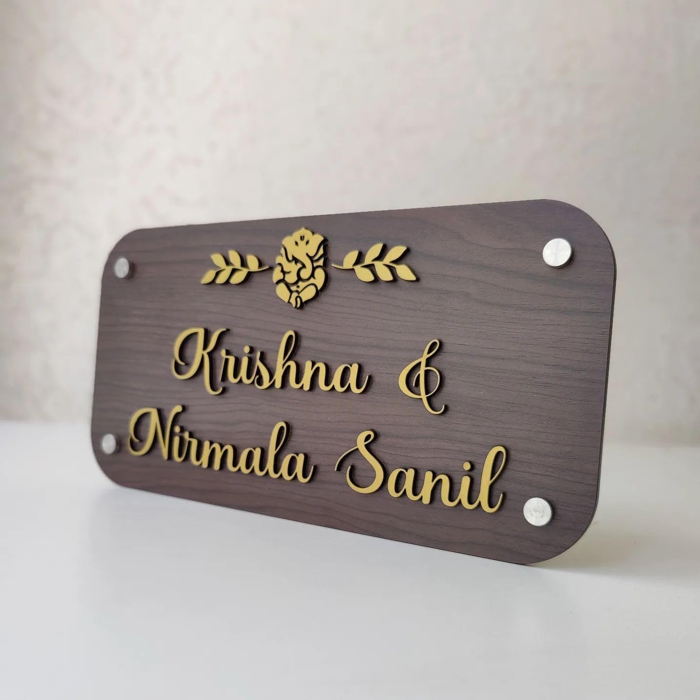 SIGNOOGLE® Customised Name Plate For Home Entrance Acyrlic 3D Wall ...