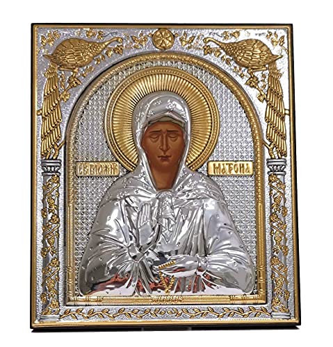 Saint Matrona Silver Orthodox Icon/Greek/Handmade – Orthodox.com