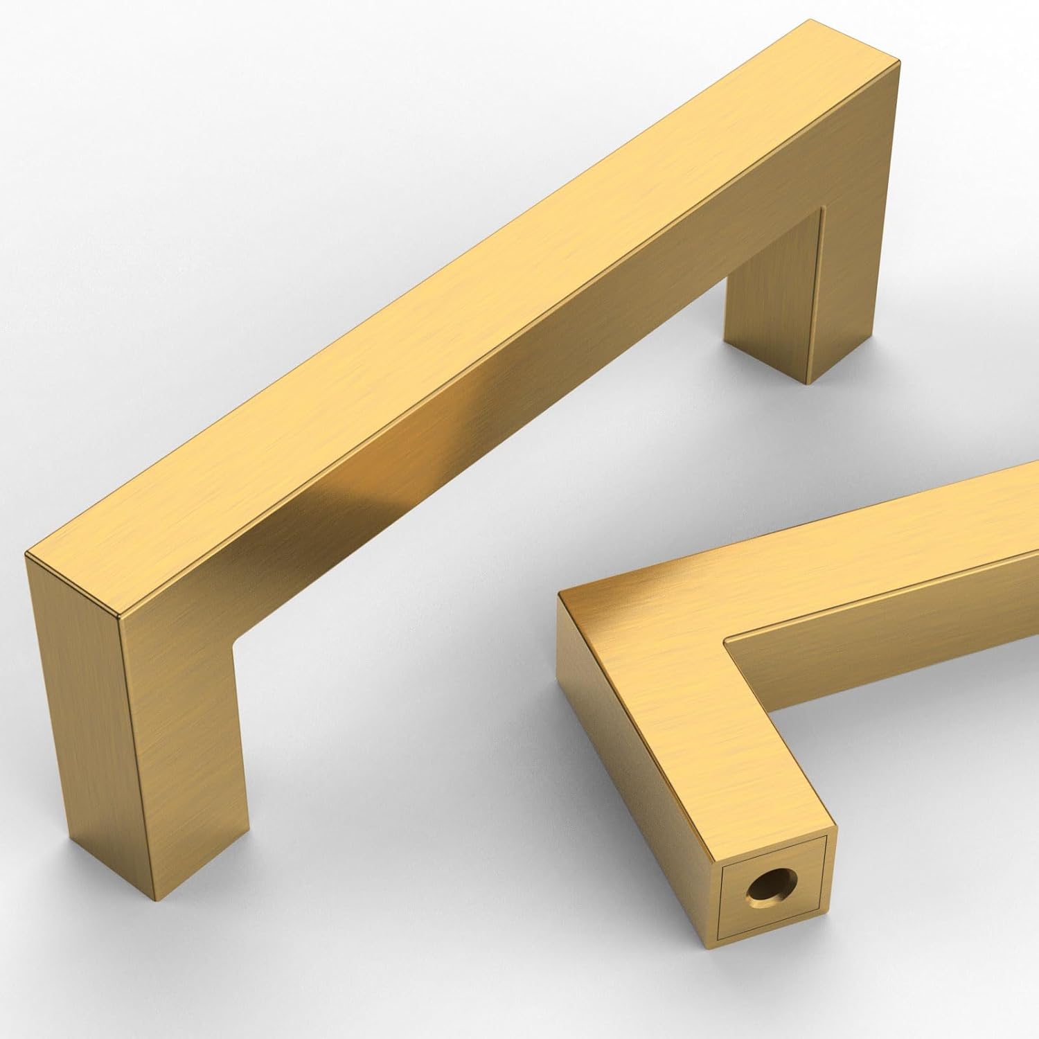 Coinkoly 10 Pack 3''(76mm) Brushed Brass Cabinet Pulls Kitchen Gold ...