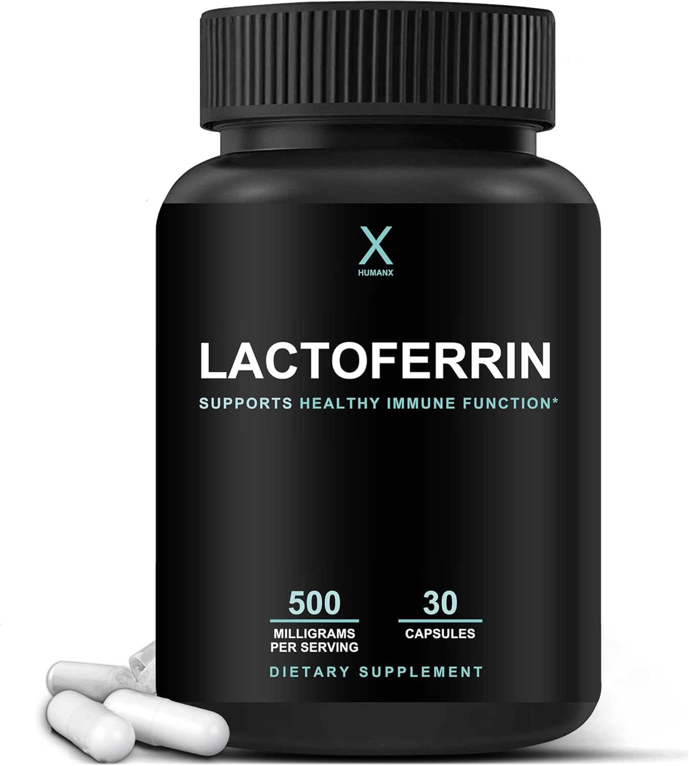 Amazon.com: HUMANX Lactoferrin 500mg - USA Third Party Tested (Gluten ...