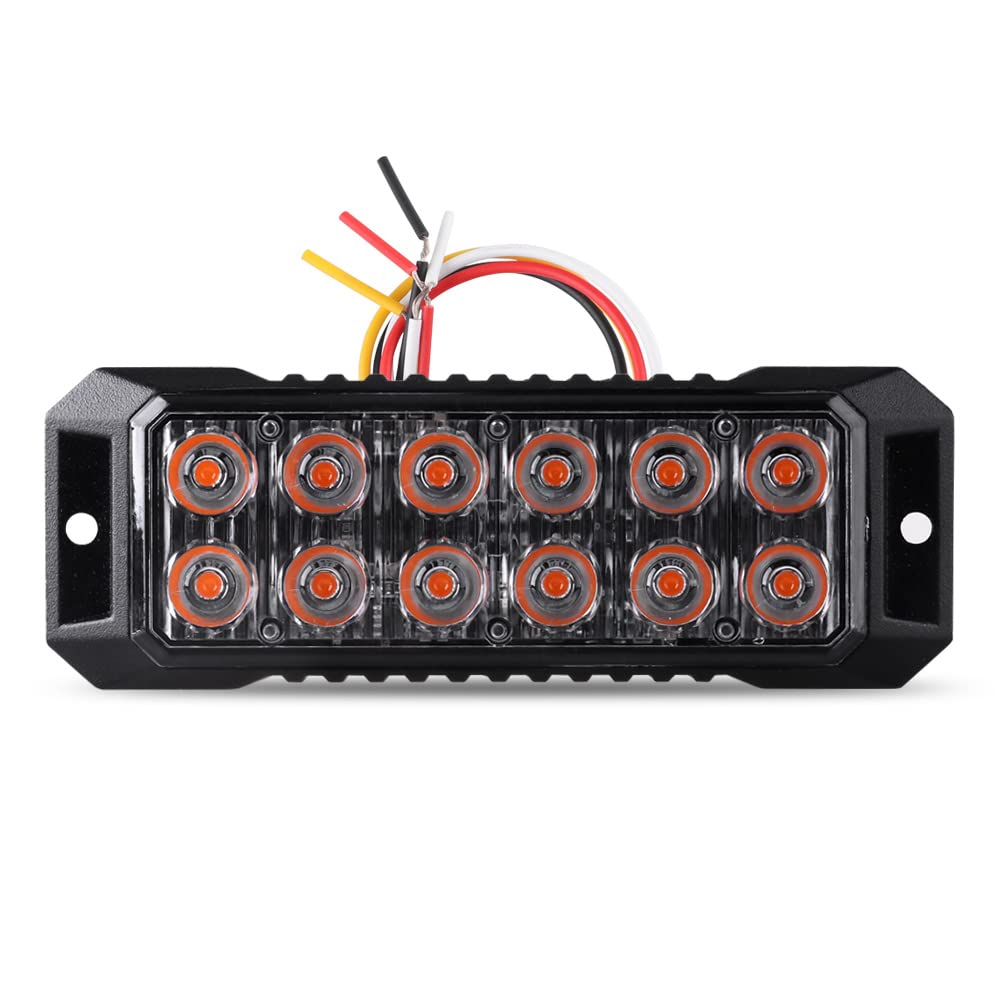 Snapklik.com : Raryloy 12-LED Flashing Strobe Lights For 12-24V Trucks ...