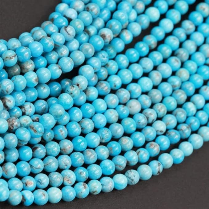 Amazon.com: Zenkeeper Turquoise Beads for Jewelry Making 10 MM Blue ...