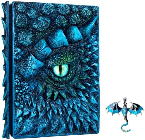 Amazon.com : 3D Dragon Eye Embossed Journal,Resin Engraving Notebook ...