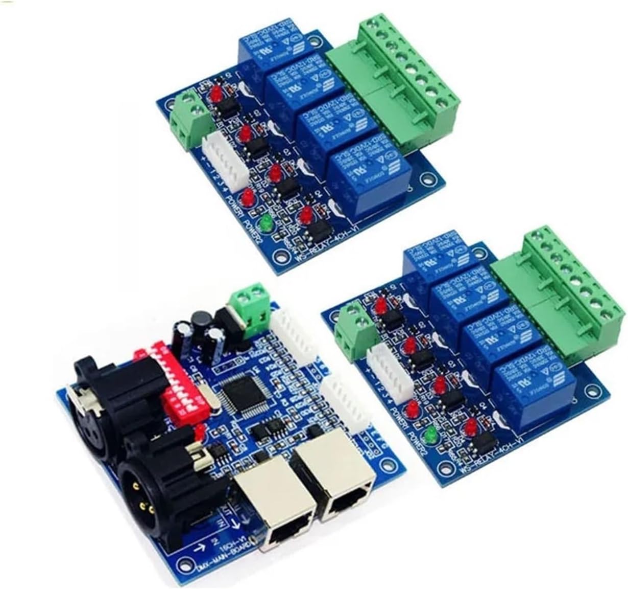 Amazon.com: STRAFFI 1 PCS 2x4CH Relay Switch Dmx512 Controller ...