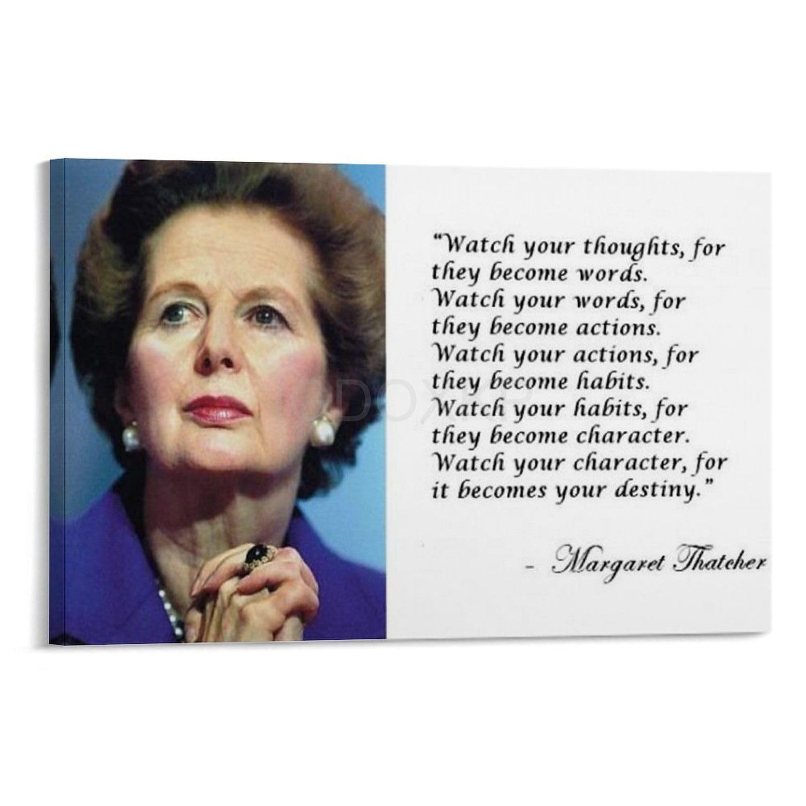 Margaret Thatcher Watch Your Thoughts