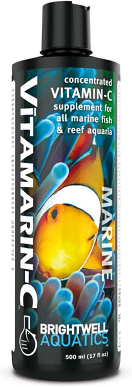 Brightwell Aquatics Vitamarin C - Concentrated Vitamin C Supplement for Marine Aquariums 250ml ...