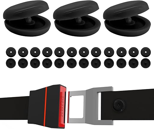 15 Sets Universal Fit Seatbelt Stopper Kit, Seat Belt Button Stop ...