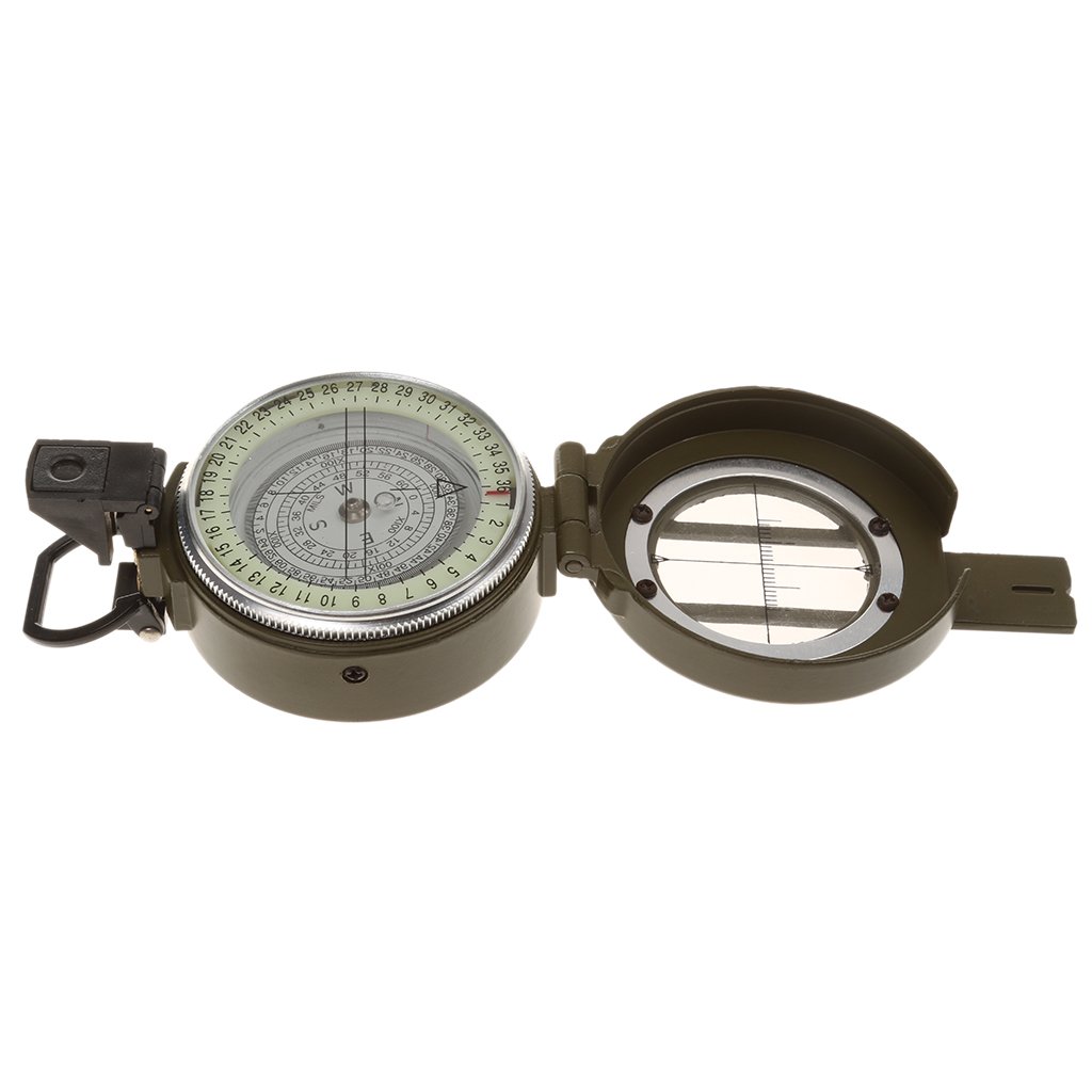 Generic Waterproof Pocket Geology Compass Outdoor Sighting Camping ...