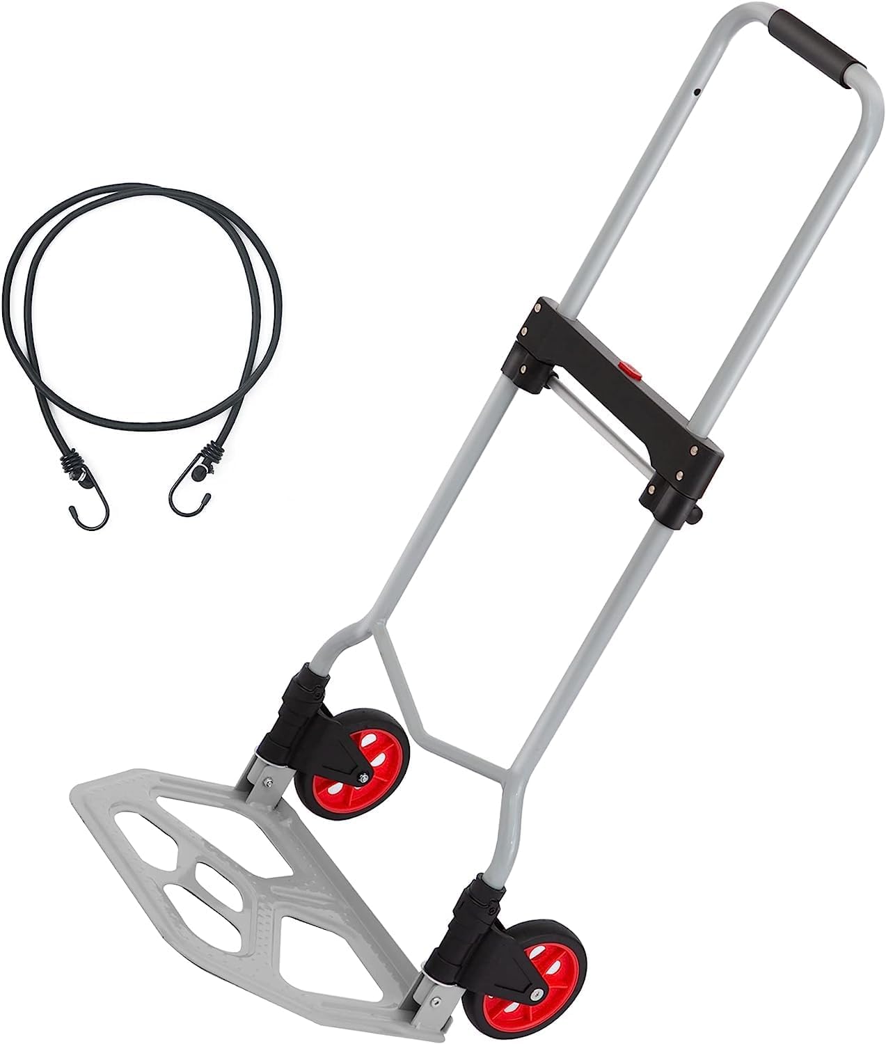 LEADALLWAY Dolly Cart Folding Hand Truck and Dolly,Steel Portable Cart ...