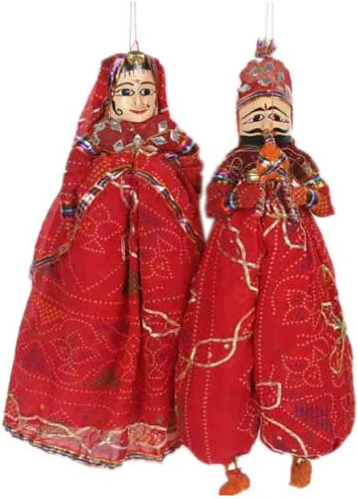 KMS Traditional Handcrafted Rajasthani Wood Folk aka Kathputli aka ...