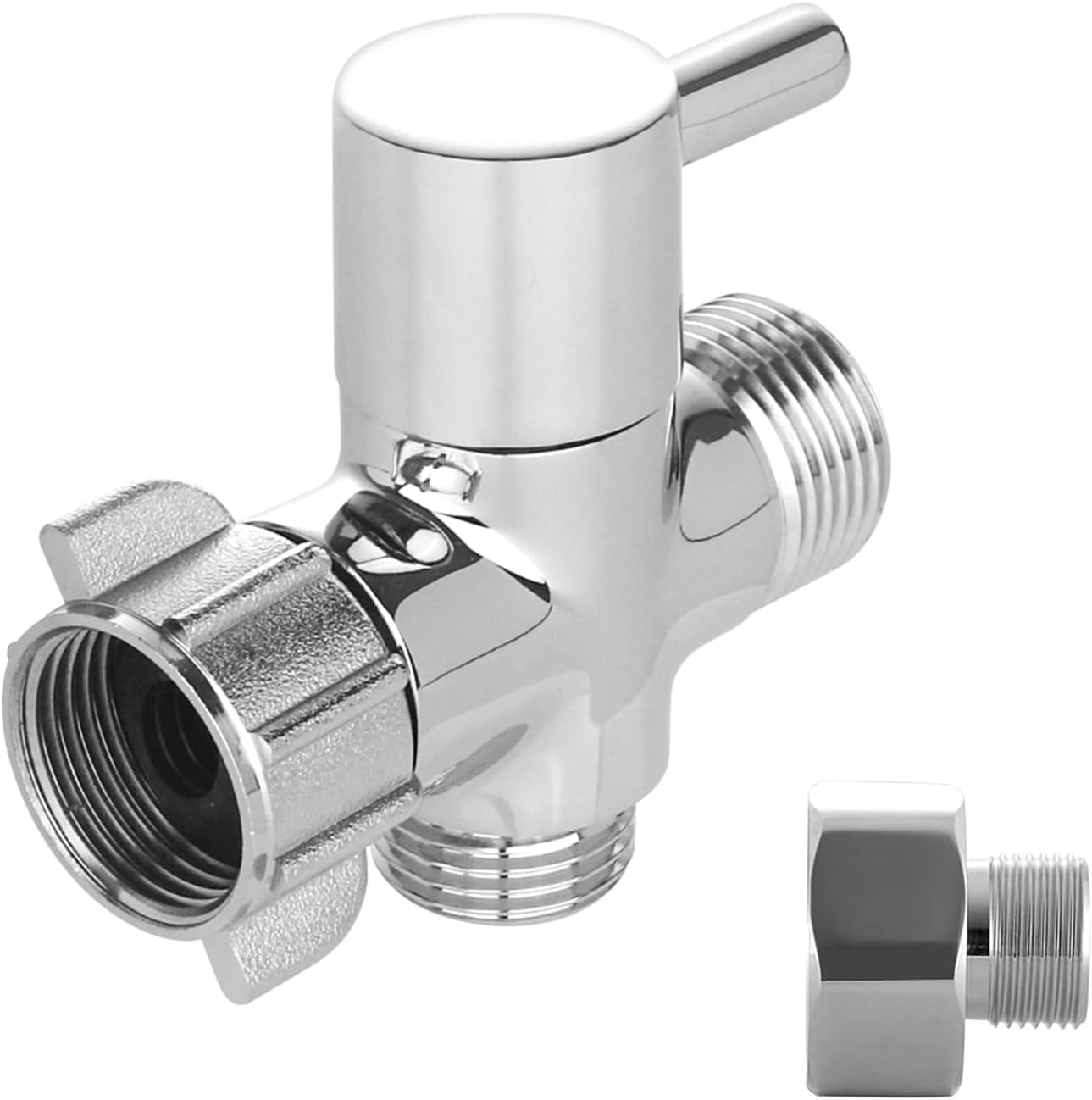 SOMDARHK Bidet T Adapter, Brass T Adapter with Shut-Off Valve, 3 Way ...