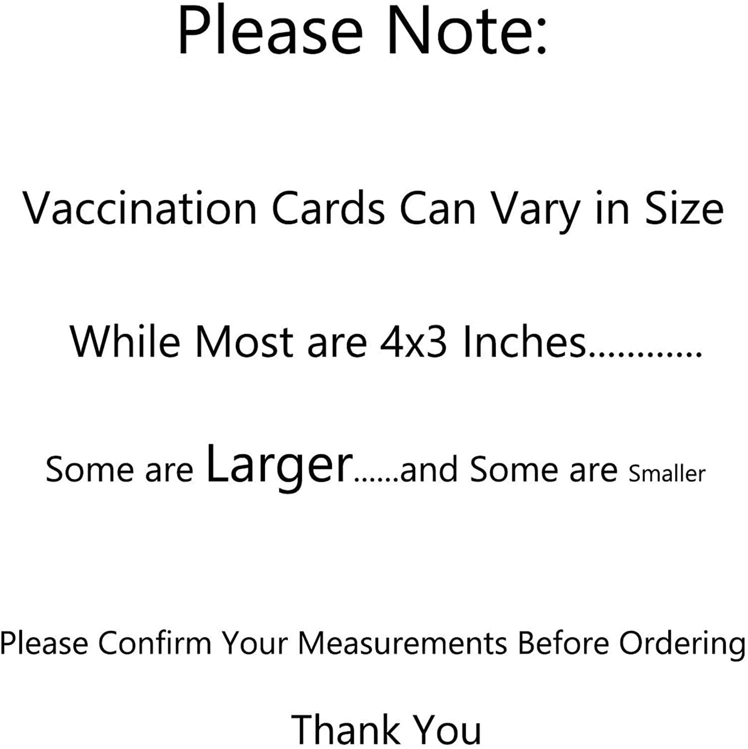 Snapklik.com : CDC Vaccination Card Protector Thick Horizontal ID Card ...