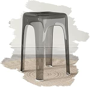 Amazon.com: HCZION Transparent Counter Height Stool Stackable Acrylic ...