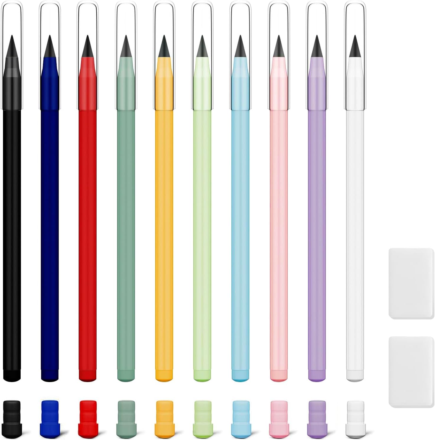 Amazon.com: Ablink Everlasting Pencil, 10 Pcs Infinity Pencil Inkless ...