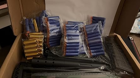 Amazon.com: Electric Soft Bullet Toy Gun for Boys, Auto-Manual Shell ...