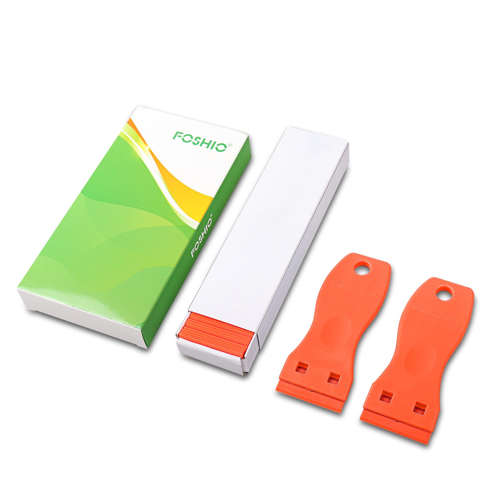 Snapklik.com : FOSHIO 2PCS Orange Plastic Razor Blade Scraper Tool And ...
