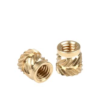 in-saiL 100pcs/lot M2x3.0mm Brass Insert OD3.6mm/C3604 QT Heat Staking ...