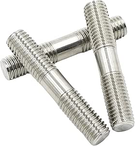 Amazon.com: BMZLZH 10pcs Double End Threaded Bolts Rods M6 M8 GB901 304 ...