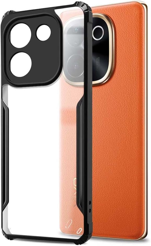 SPAZY CASE® Vivo T3 Pro 5G Back Cover | Transparent Crystal Clear Hard ...