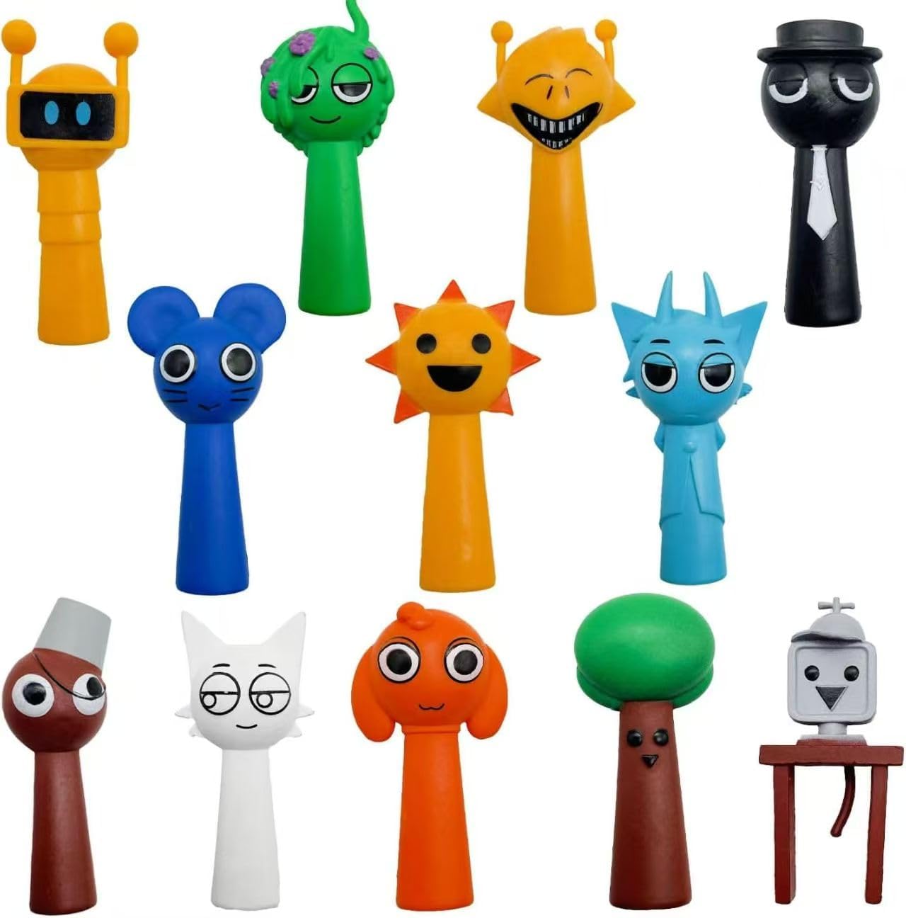 Amazon.com: 12Pcs Sprunky Action Figures Collectible Figurines Colorful ...