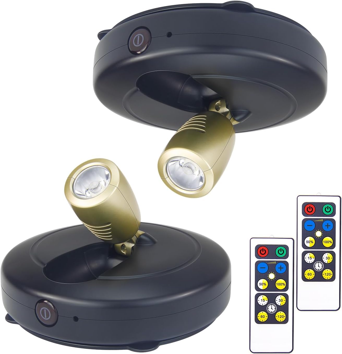 BIGMONAT Spotlight Battery Operated, Wireless Led Picture Lights ...