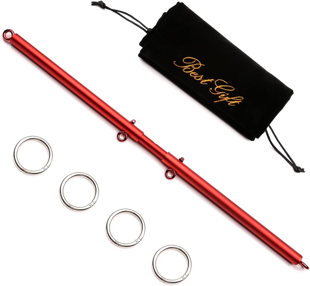 Amazon.com : TMEOIIPY Red Adjustable Spreader Bar Set,3 Sections can be ...