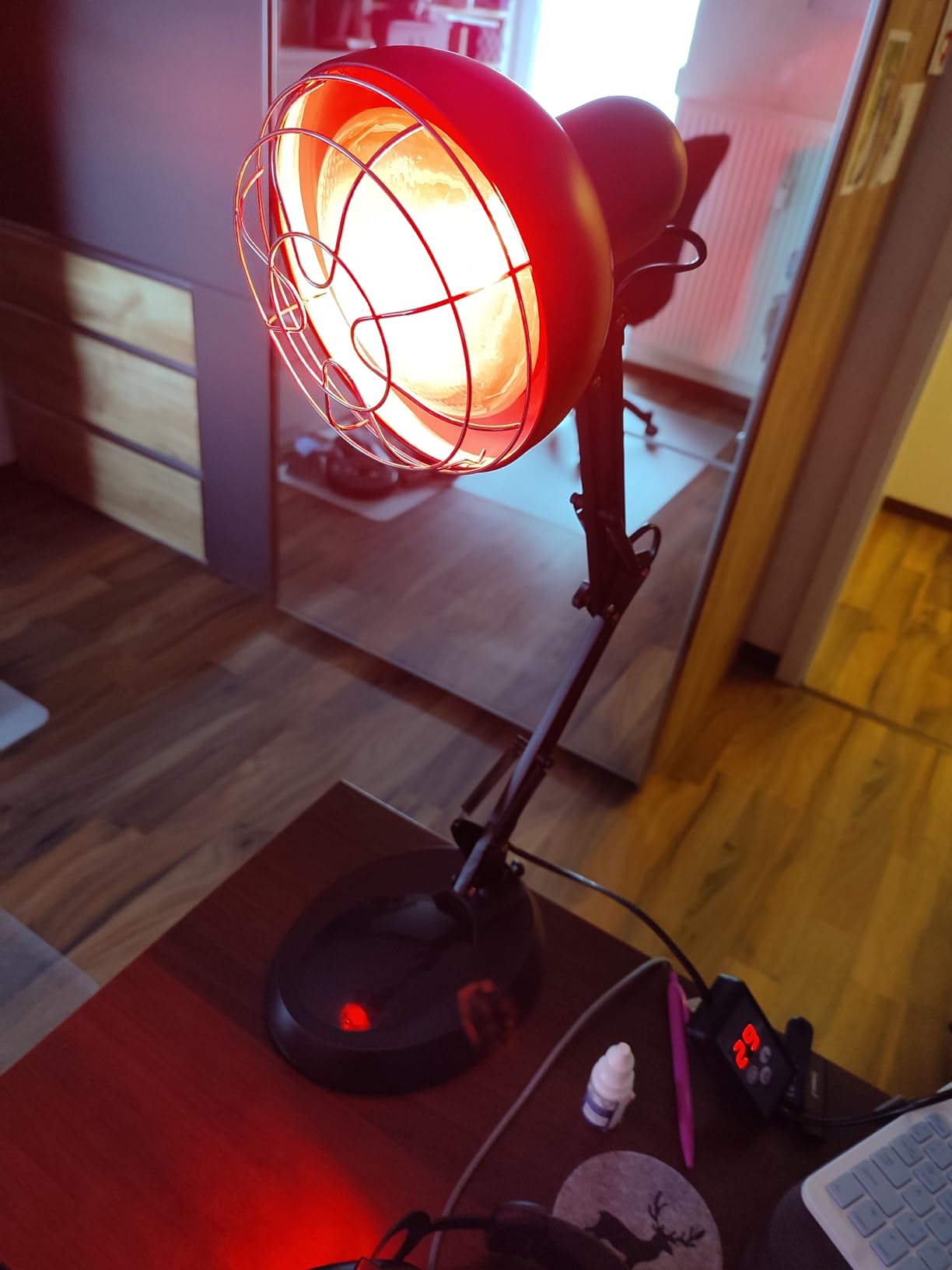 Cozion Rotlichtlampe, Infrarotlampe Wärmelampe 100 watt Rotlichtlampe ...