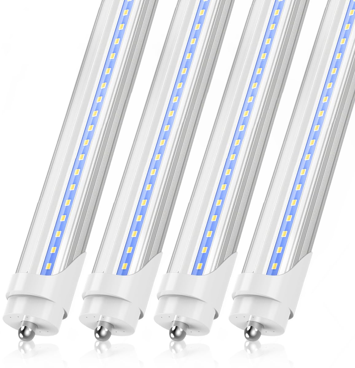 CNSUNWAY 8FT LED Bulbs, 45W 5400LM 6000K Super Bright, T8 T10 T12 FA8 ...