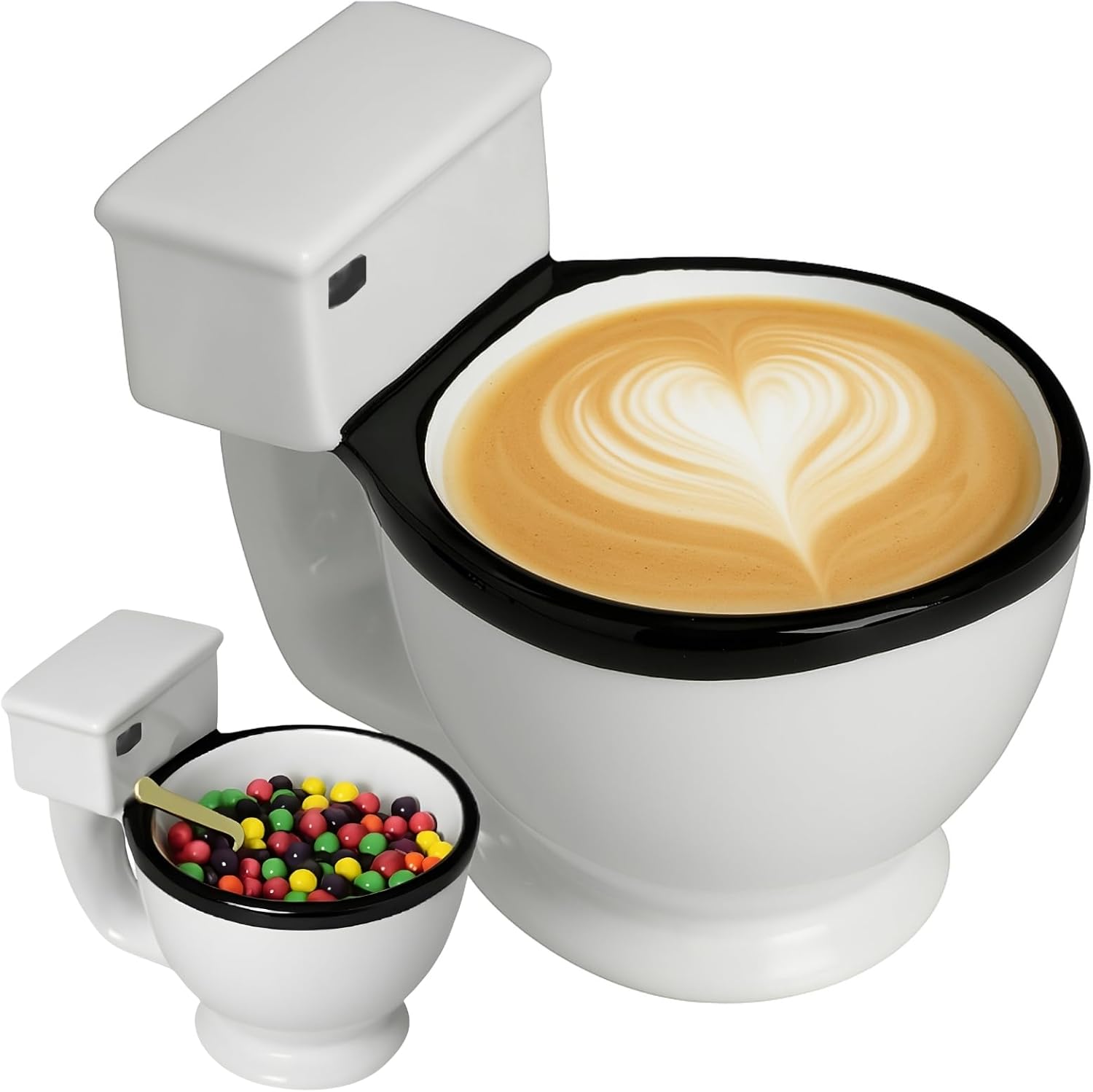 Amazon.com | Evelots Toilet Mug Coffee Cup (2 Pack) Funny Gag Gift ...
