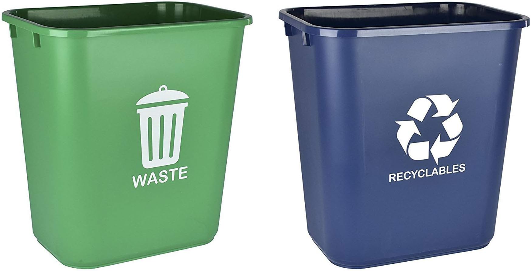 Amazon.com: Continental Commercial 2818-1 Rectangle Recycling Waste ...