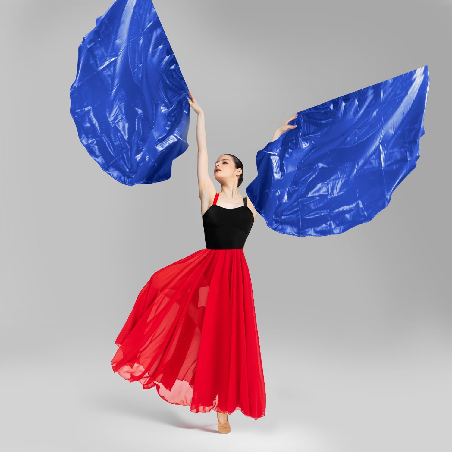 2 banderas de alabanza y danza, banderas de adoración semicírculo de 55 ...