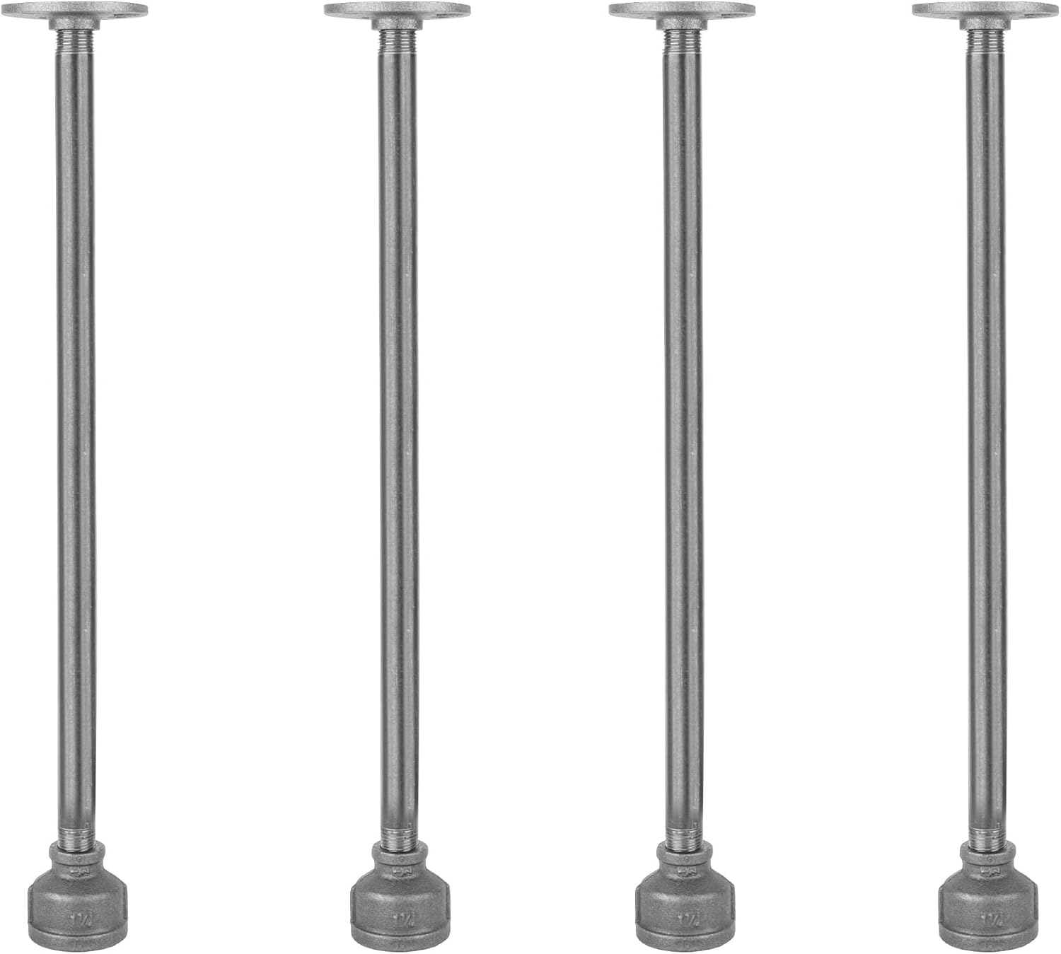 Buy Rustic Industrial Pipe Decor Table Legs, Authentic Industrial Steel ...