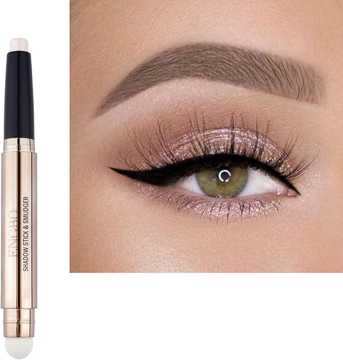 Mrinb Cream Eyeshadow Stick, Shimmer Double-Ended Pencil, Waterproof ...