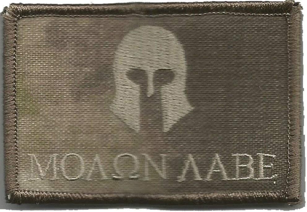 Amazon.com: ATACS-AU Tactical Patch - 2x3 Molon Labe : Sports & Outdoors