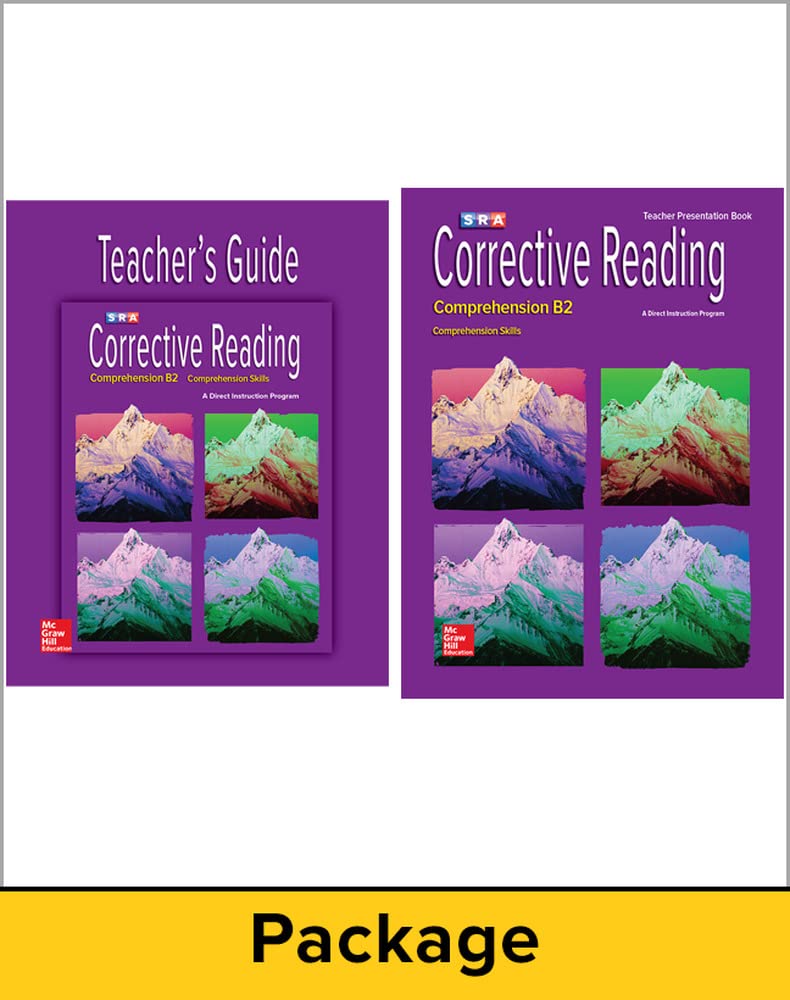 Amazon.com: Corrective Reading Comprehension Level B2, Teacher Materials Package (CORRECTIVE ...