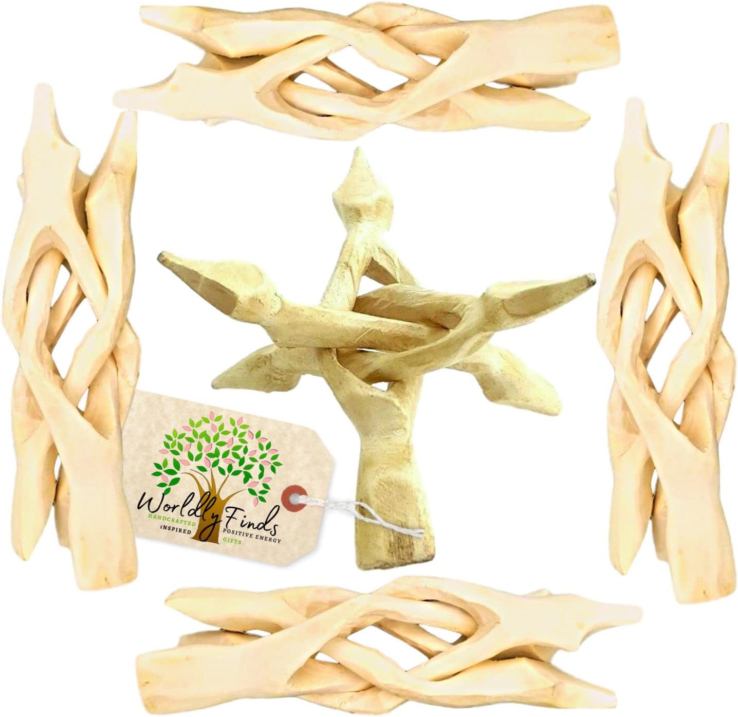 Amazon.com: Wood Display Stand 6 Pack - 6 Inch, Natural Wooden Cobra ...