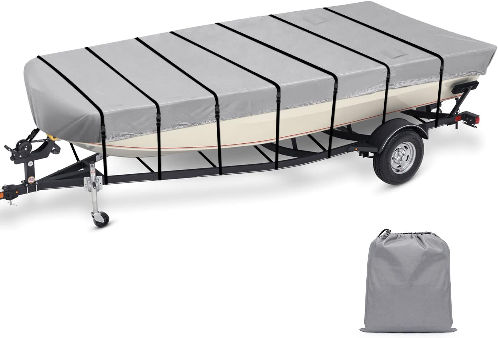 Amazon.com: CEMOFE 16ft - 18ft Waterproof Jon Boat Cover, Heavy Duty ...